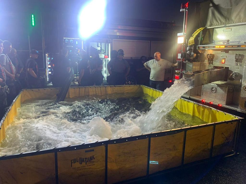 LPFD Crews Conduct Training on Water Drafting and Large Hose Line ...